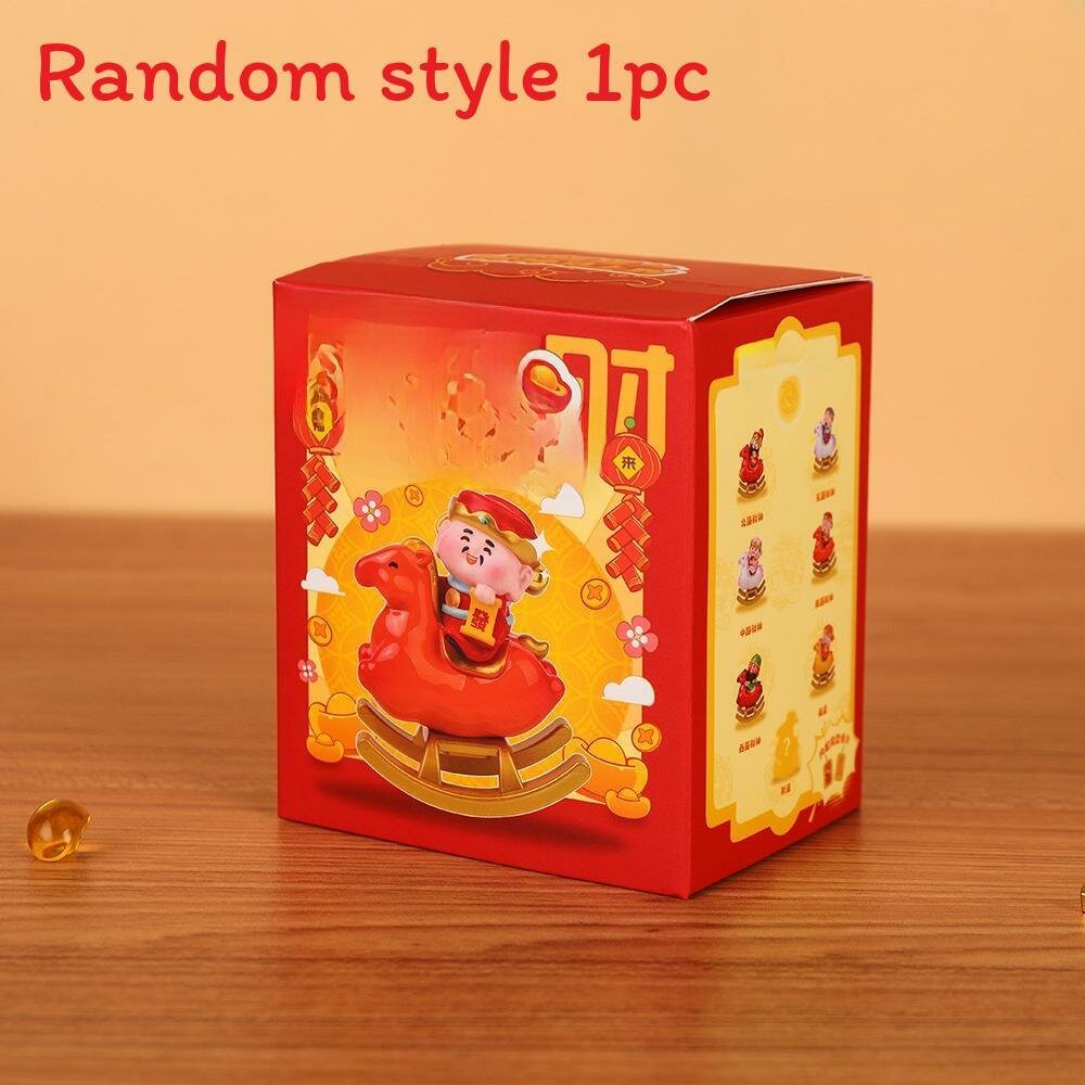 Resin feng shui бог богатства скульптура с креативным качанием головы для офиса и праздников подарки