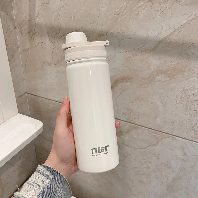 Термос Tyeso из нержавеющей стали 600 мл Белый, 600ML, White