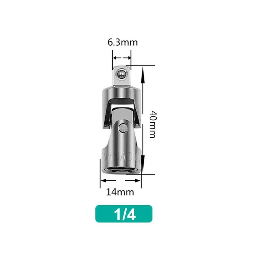 Переходник для торцевых ключей 1/4", 3/8", 1/2", удлинитель для трещотки