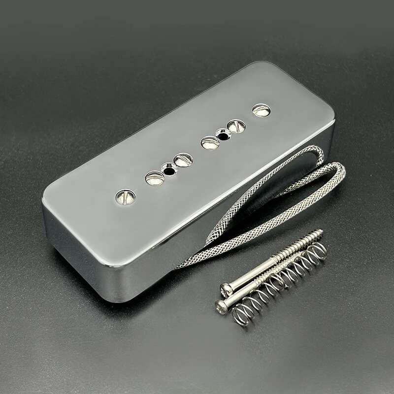 GETMUSIC P90 Guitar Pickup Alnico 5 Серый, Silver Neck