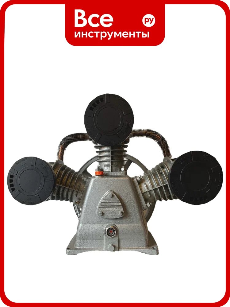 Головка компрессора LB75 w-3080 (380 В; 10 атм; 1050 л/мин) ЭнергоРесурс 0304000, из цилиндра, воздушным охлаждением