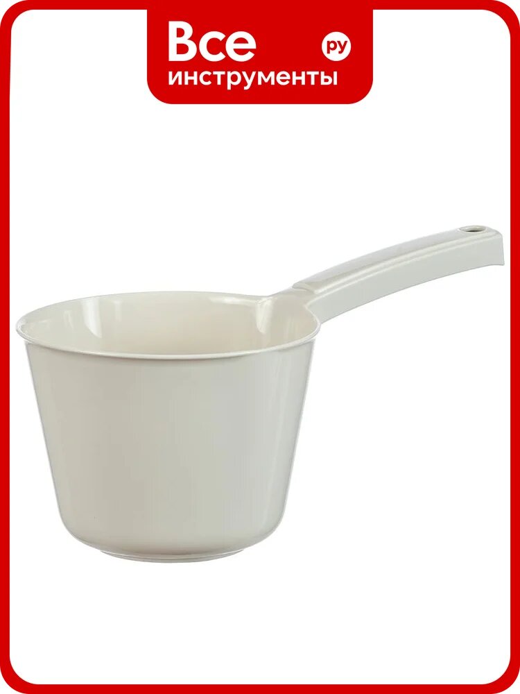 Ковш IDEA 1л М 1215 белый ротанг