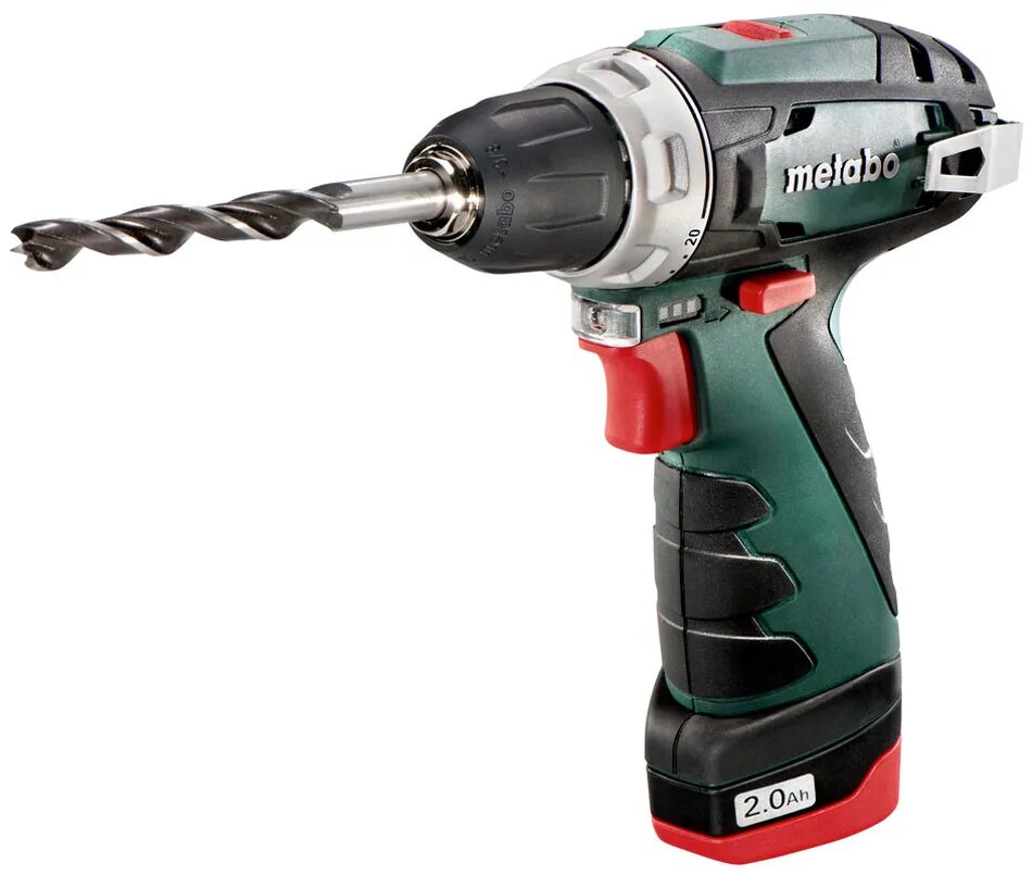 Дрель-шуруповерт аккумуляторная Metabo PowerMaxx BS Basic 600080500, 10.8В 34Нм, 2xLi-ion, ЗУ
