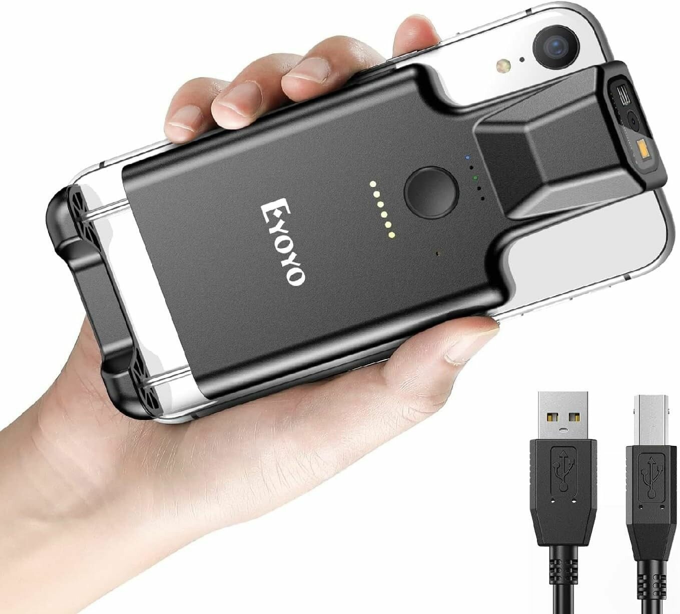 Eyoyo Спиной зажимСканер штрих - кода, Применяется кBluetooth /2.4GБеспроводное подключение, Свободно регулируемый беспроводной 2.4G Bluetooth регулируемый