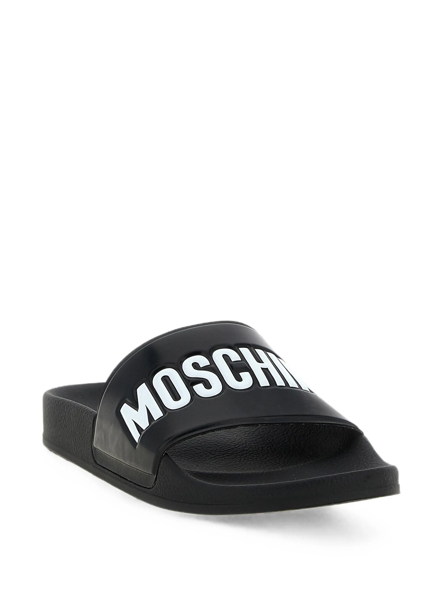 Шлёпанцы MOSCHINO Logo-embossed slides, размер 41 — фото 1