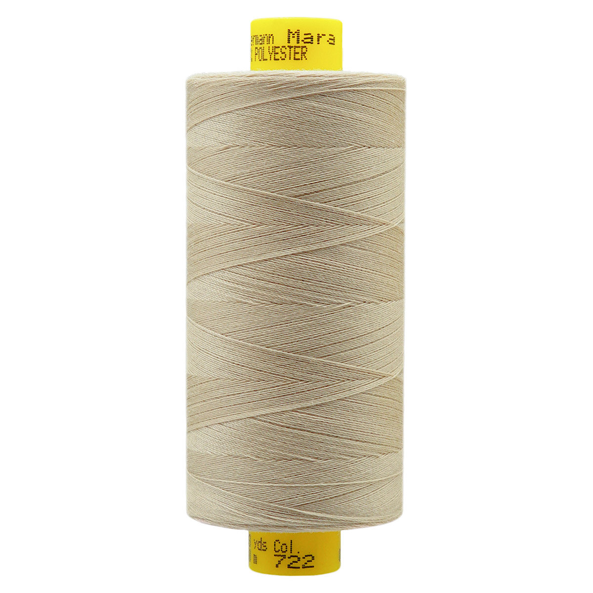 Нить Mara 100/1000м, 100% полиэстер, Gutermann 707694 (722 светло-бежевый), 10 шт