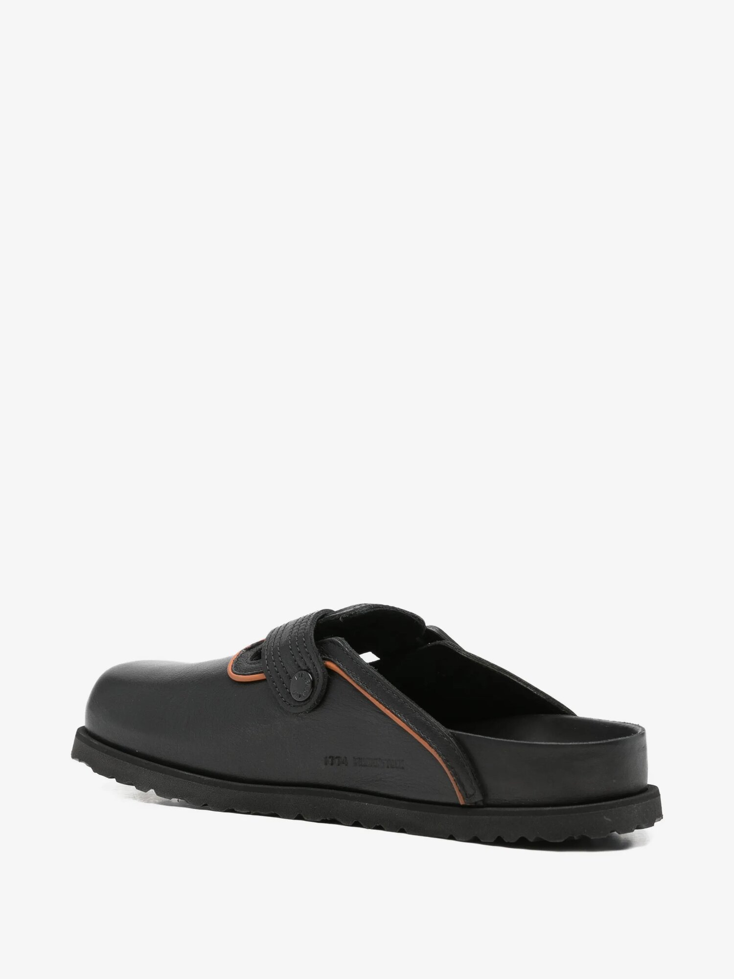 Мюли Birkenstock Buckle-fastening leather mules, размер 44 EU, black — фото 1