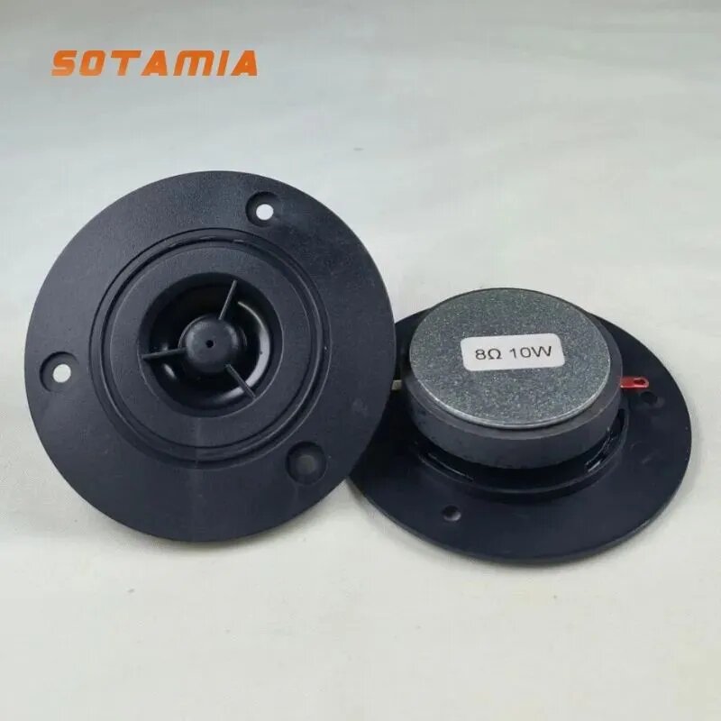 SOTAMIA 2Pcs Мощный динамик ВЧ-динамика 74 мм, 8 Ом, 10 Вт, Высокочастотный звук для умного дома, Bluetooth-динамик для музыки Hifi своими руками