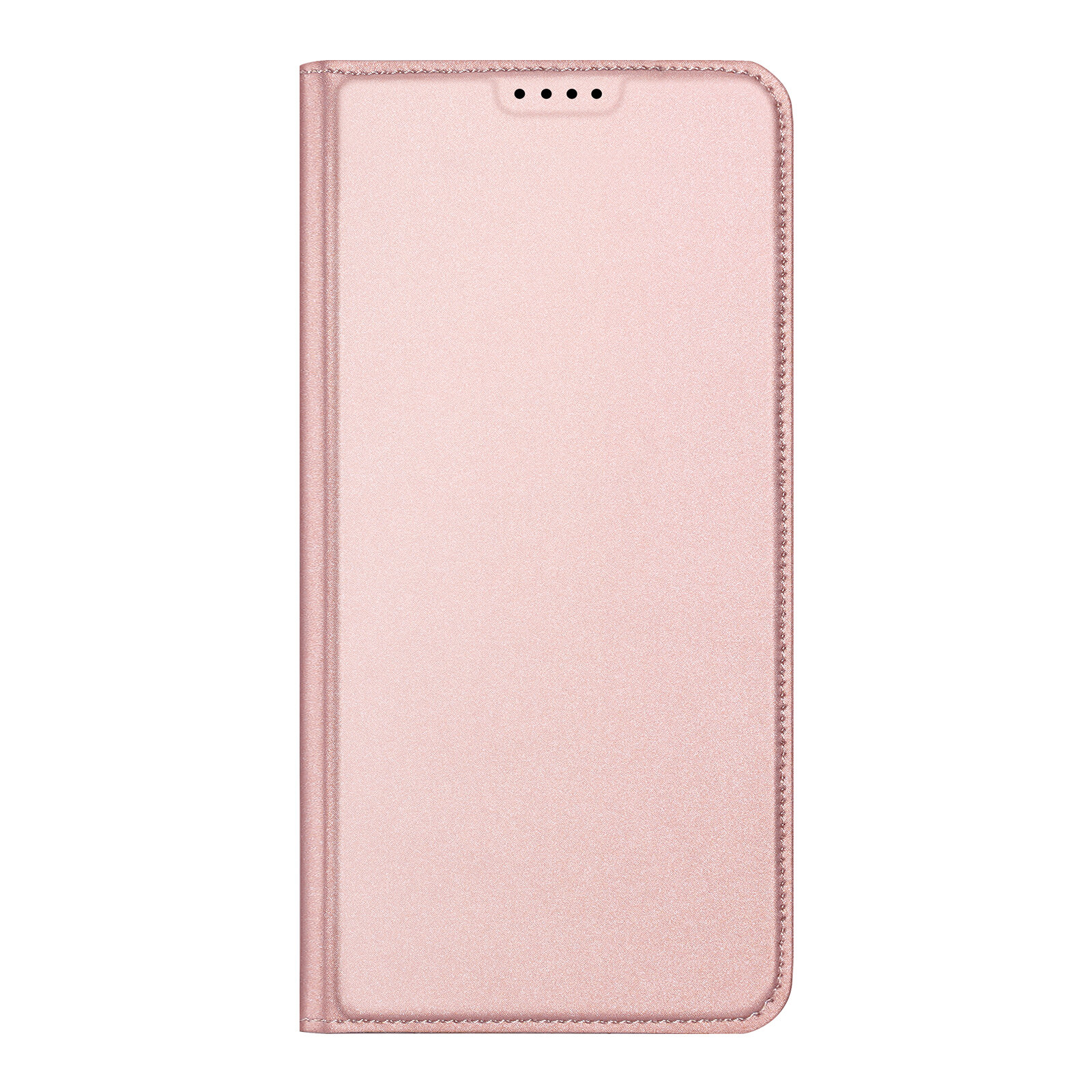 Чехол книжка из PU кожи розового цвета от Dux Ducis для Samsung Galaxy S25 FE, серия Skin Pro Series Case