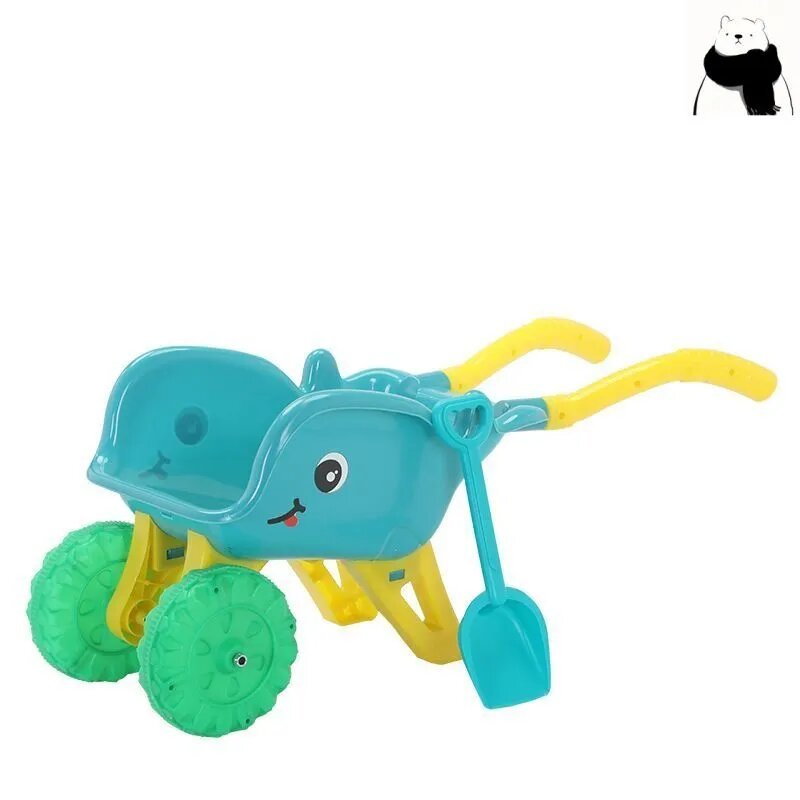Sandbox Toy Trolley , Тачка детская садовая /набор для песочницы , Присылайте мальчиков и девочек / Случайный цвет пластиковой лопаты