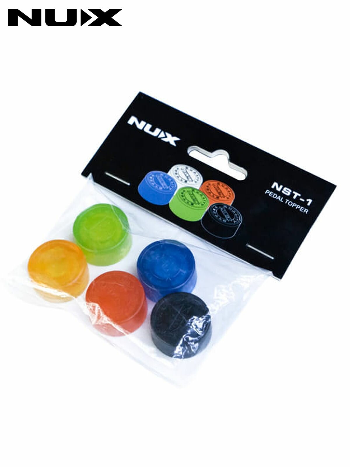 Накладки ножного переключателя педали эффектов (5шт), Nux NST-1 Pedal Topper