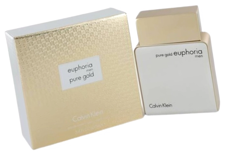 Мужская парфюмерная вода Calvin Klein Pure Gold Euphoria 100 мл - Кельвин Кляйн Эйфория Мен