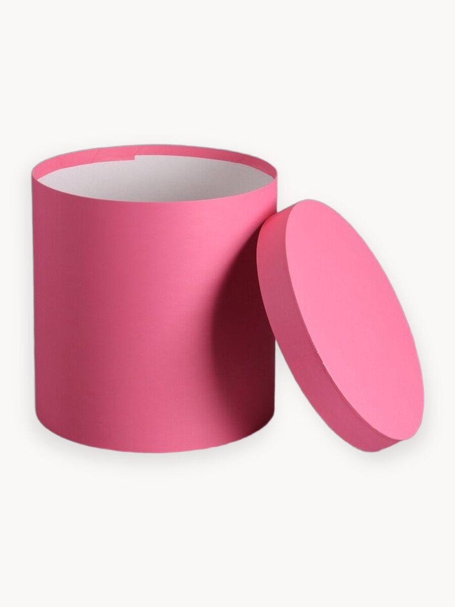 Шляпная подарочная коробка, розовая, 30×30 см