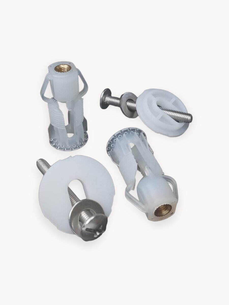 Крепежные дюбеля для крышки унитаза, набор дюбелей.