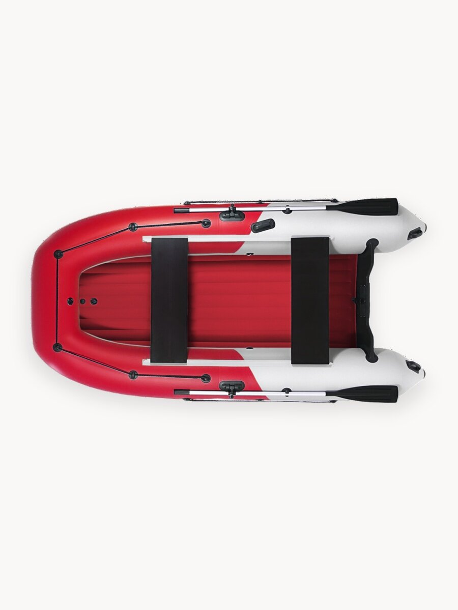 Надувная лодка НДНД Grouper 335W (серо-красный)