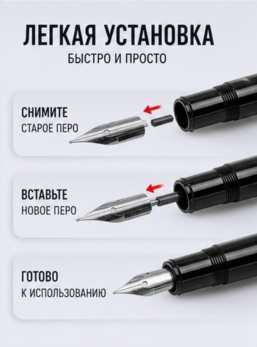 25 Штук Стальные Перья Для Ручек 0 38 Мм Гладкое Письмо Универсальная Совместимость Размер 1 83X0 30X0 30Cm