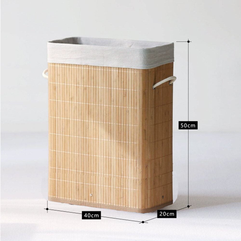 Треугольная бамбуковая корзина для белья, складная корзина для грязного белья, бамбуковая плетеная корзина для хранения одежды, оптовая продажа, дропшиппинг TEMU