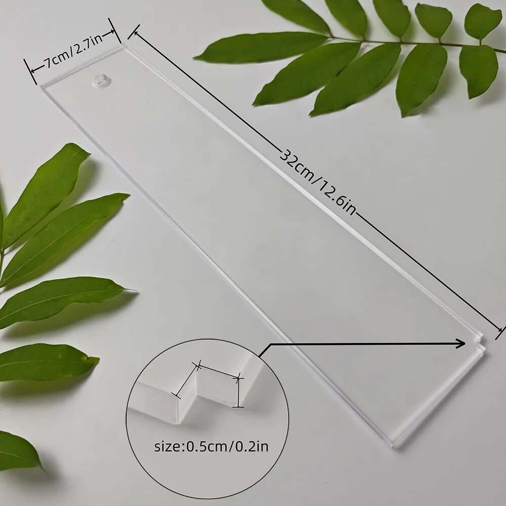 Скребок для сноуборда из акрила, 32x7 см, Scraper board long