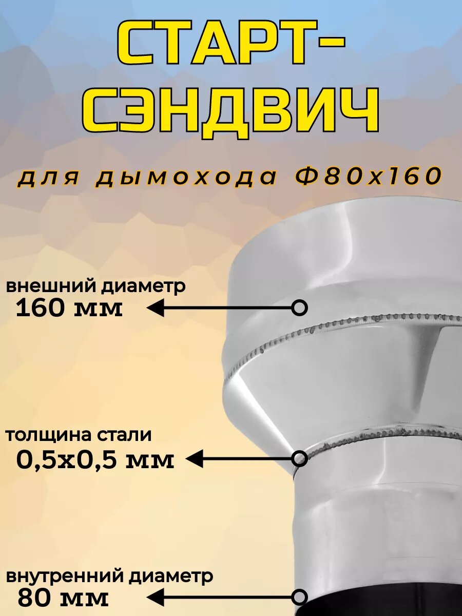 Старт-сэндвич Ф 80х160 (430/0,5х0,5)