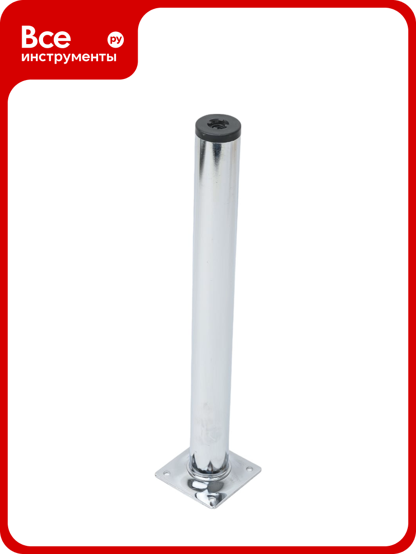 Ножка Tech-Krep D30х300 круглая, нерегулируемая, хром - накладка 151266