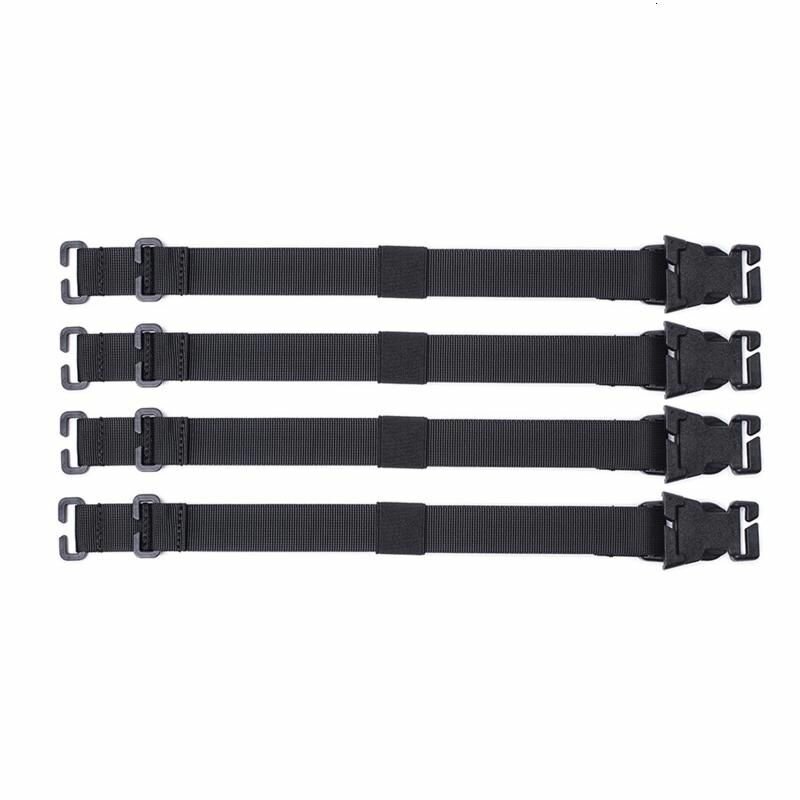 4 тактические стропы Molle с пряжкой, Черный