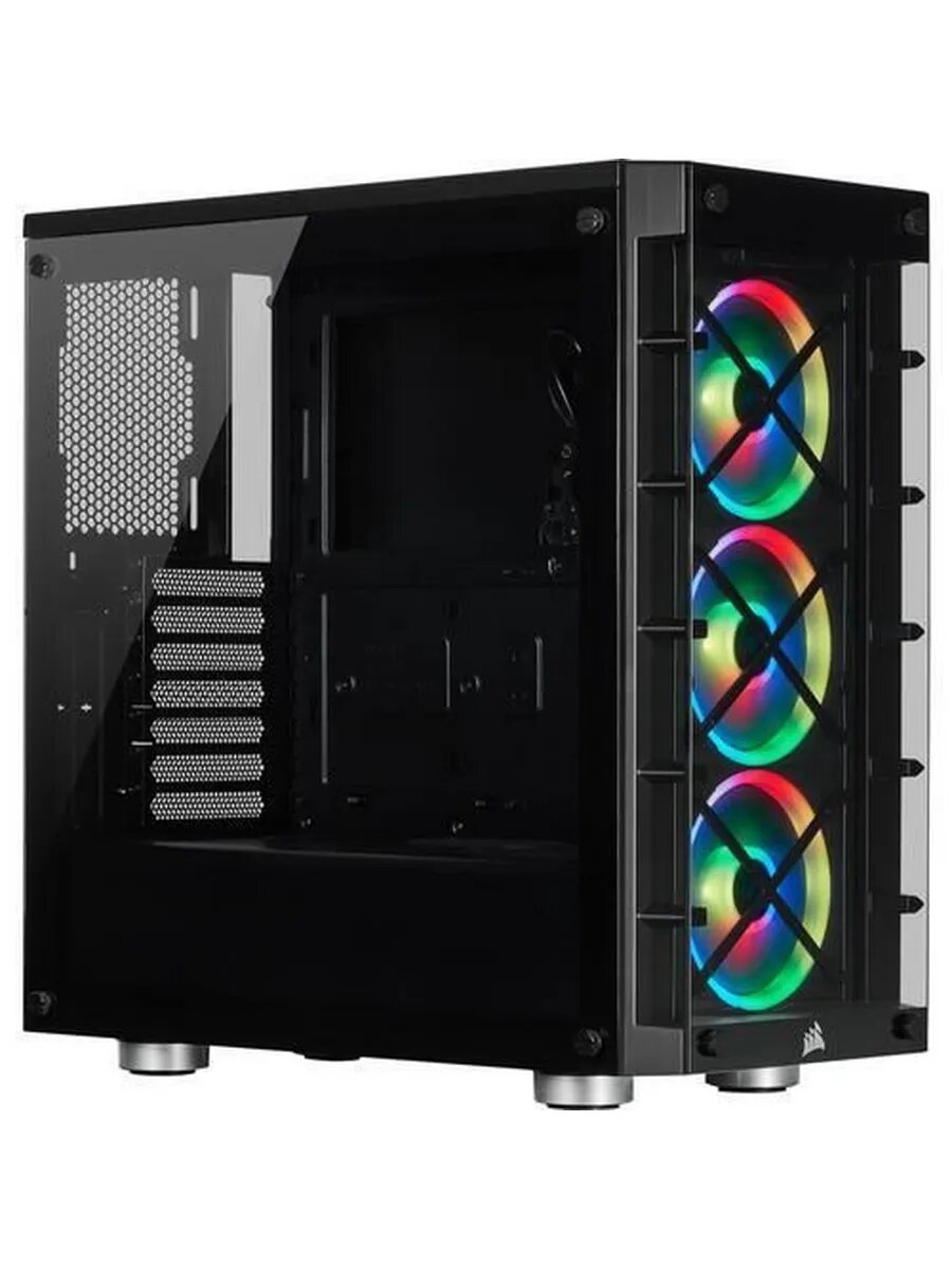 Корпус Crystal iCue 465X RGB CC-9011188-WW черный