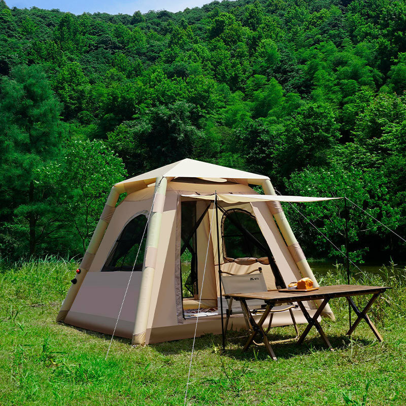 Полностью автоматическая надувная палатка для кемпинга на открытом воздухе, утолщенная, водонепроницаемая, складная, портативная палатка для кемпинга