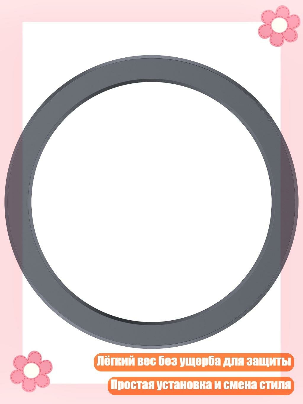 Защитный корпус с заклёпкой и стеклянной плёнкой для смарт-часов CMF Watch P2, Серый - Прямой боковой фасон