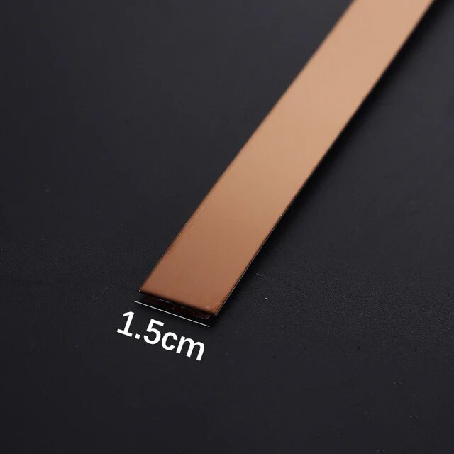 Зеркальная лента rose gold 1.5cm, 3m