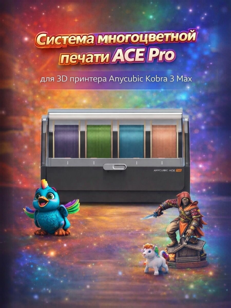 Система многоцветной печати ACE Pro (Color Engine Pro) для 3D принтера Anycubic Kobra 3 Max