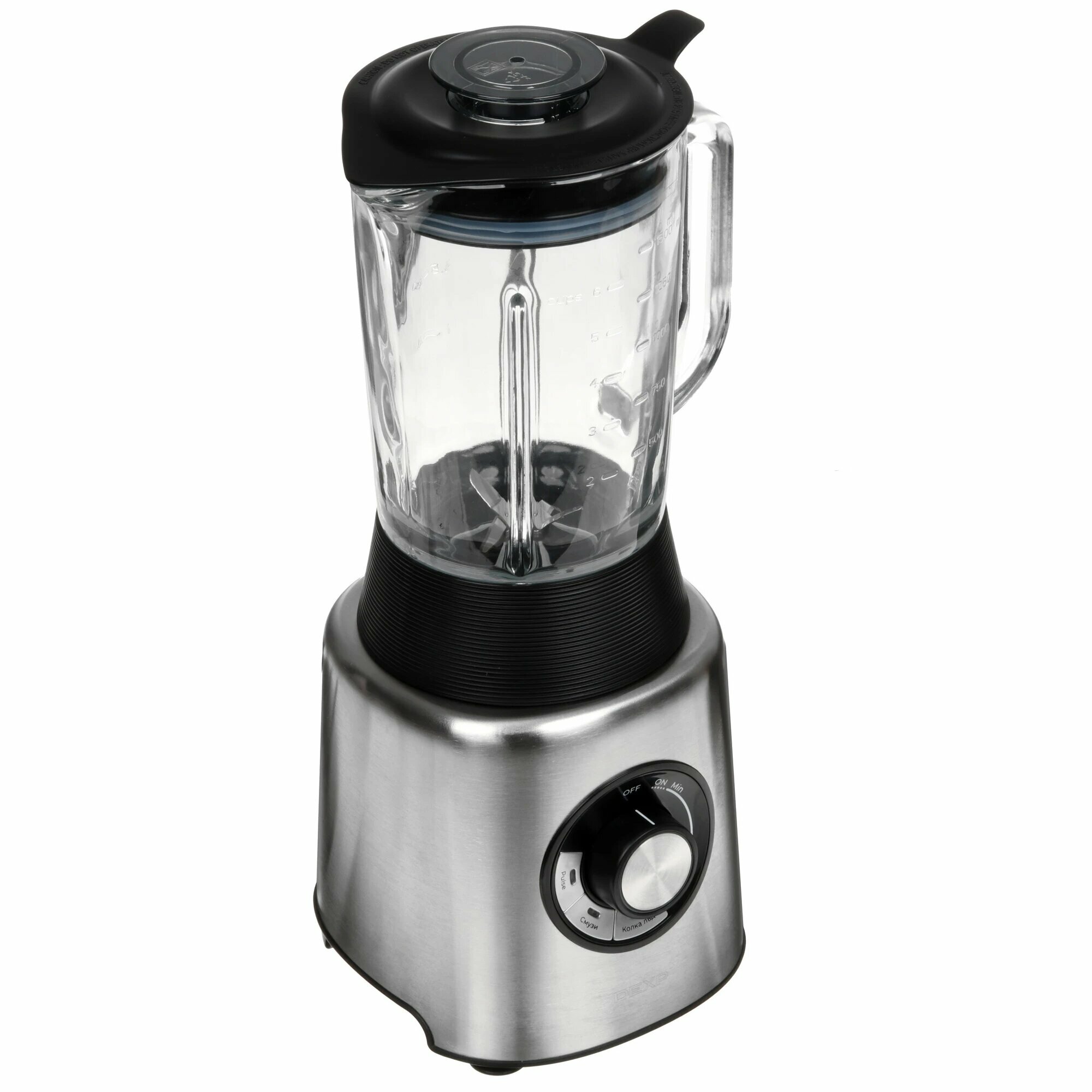 Блендер стационарный DEXP "DSB-14SS", серебристый, защита от перегрева