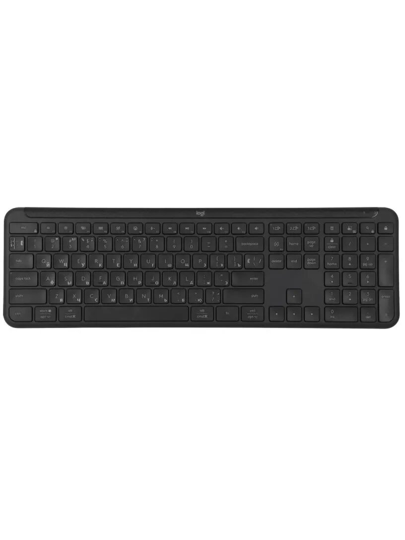 Клавиатура Wireless Logitech K950 920-012434 черный USB BT/Radio slim