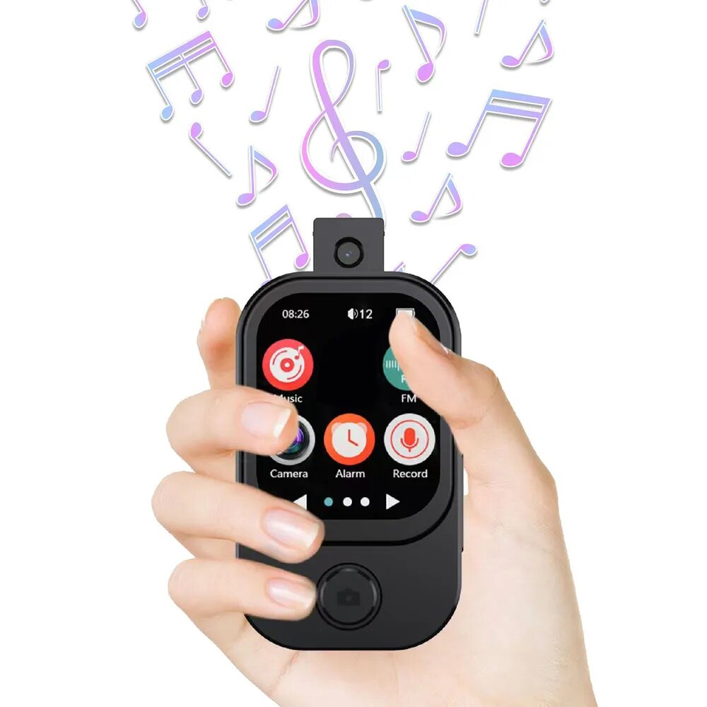 MP3-плеер с камерой и FM-радио 8 ГБ, Bluetooth, черный