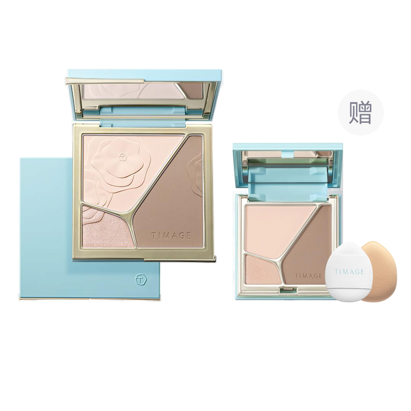 Пластина женская TIMAGE Плавающая сияющая для теней и контуринга, 17г