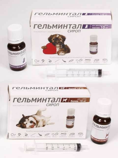 Гельминтал Сироп для собак более 10 кг