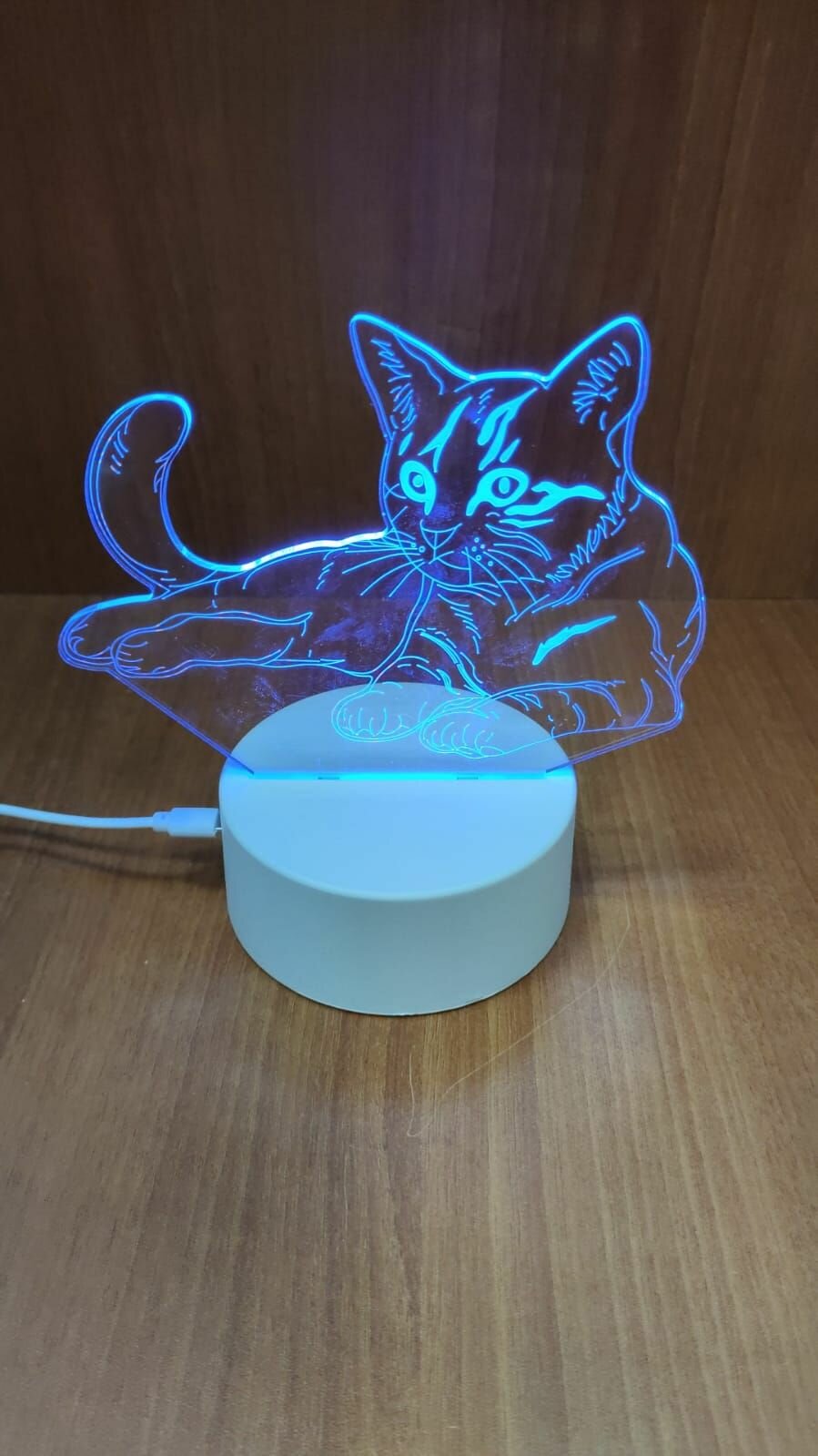 3D Светильник кошечка