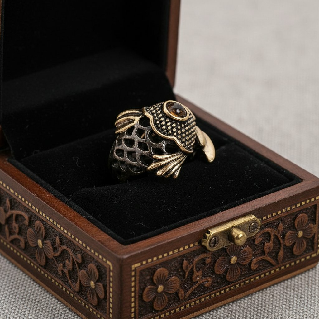 Кольцо, янтарь