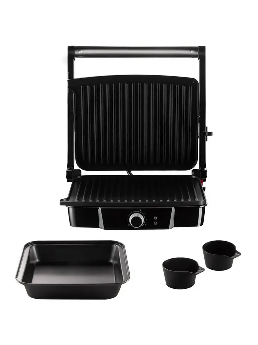 Гриль Редмонд SteakMaster RGM-M808P черныйсталь