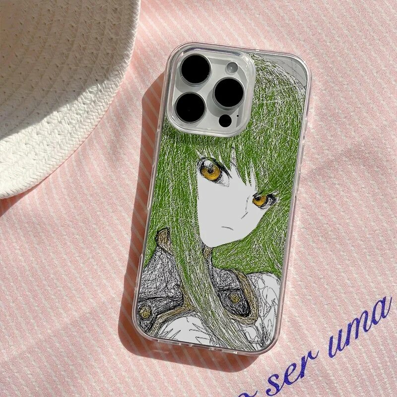 : прозрачный чехол для телефона с дизайном Code Geass для iPhone 17, 16, 16e, 15, 14, 13, 12, 11 Mini, Pro, Max, X, XR, XS Max, 7, 8, Air, Plus
