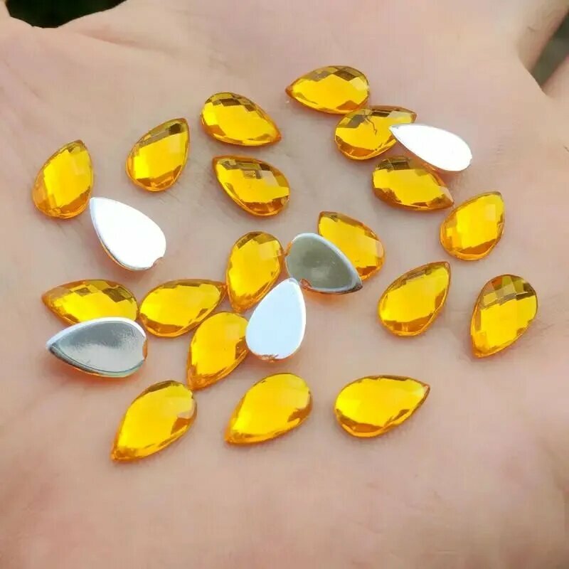 80шт 6*10мм слезоточивый камень плоский DIY