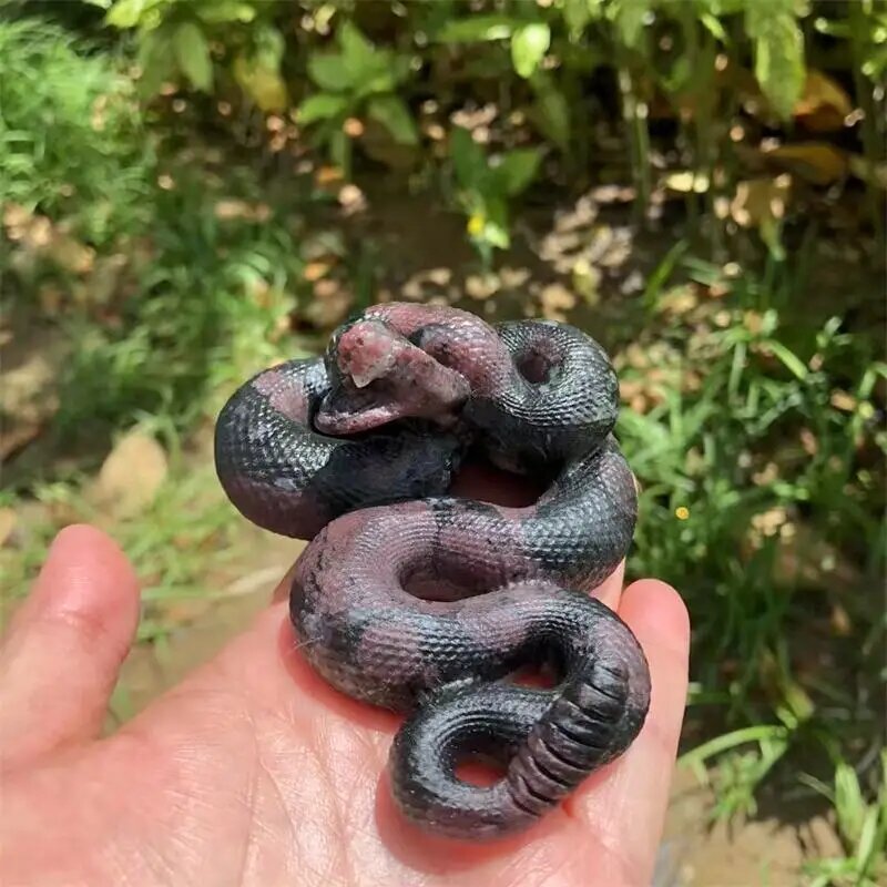 Мигающий кристалл гранат змея для декора