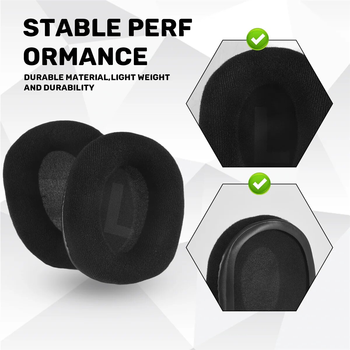 # 080J Сменные амбушюры для игровых наушников Logitech G Pro / G Pro X-амбушюры (фланелевые) (черные)