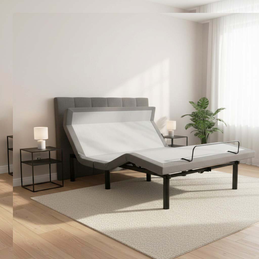 SB-370 Pro (160*200) Трансформируемая кровать с поддержкой головы, Массажем, Управление из приложения, мотор OKIN. Комплект с матрасом Gretta