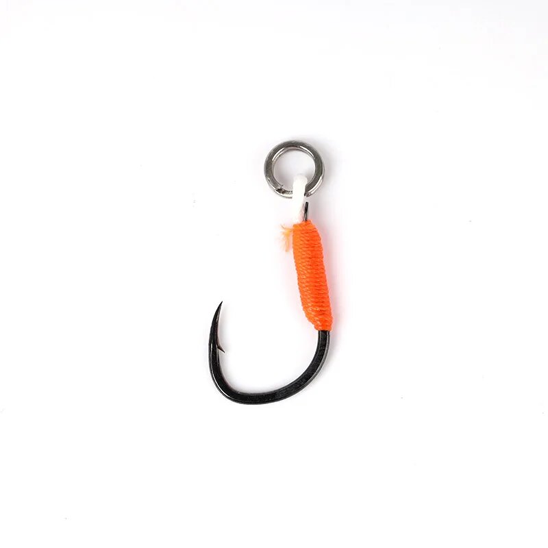OUTKIT Рыболовные джиг-крючки из высокоуглеродистой стали 10 шт. 5, orange