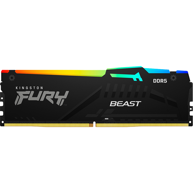 Оперативная память Kingston 32GB 5600MT/s DDR5 CL36 DIMM FURY Beast RGB (Kingston KF556C36BBE2A-32)