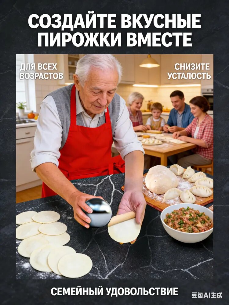 Скалка Тесто с регулировкой толщины теста