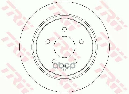 Тормозной диск NISSAN JUKE 2010-, QASHQAI 2007- TRW арт. DF7369