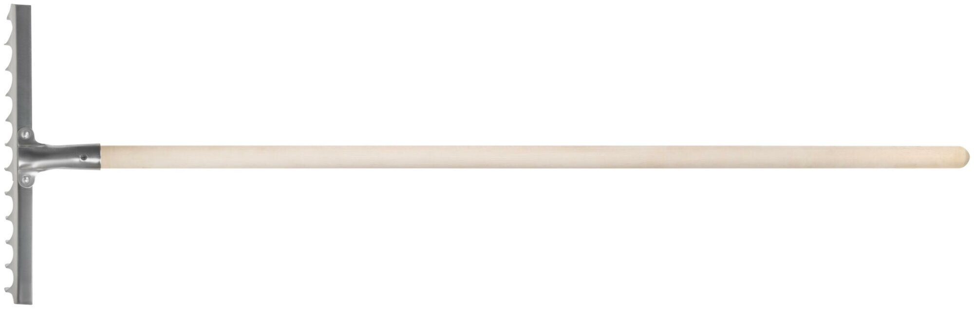 Грабли, витой зуб, нержавеющая сталь, 12 зубьев, с деревянным черенком