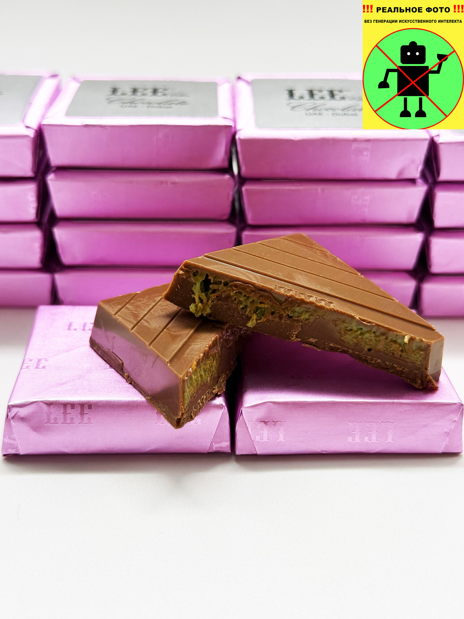Элитные Дубайские конфеты Lee Deluxe Квадрат 1000г