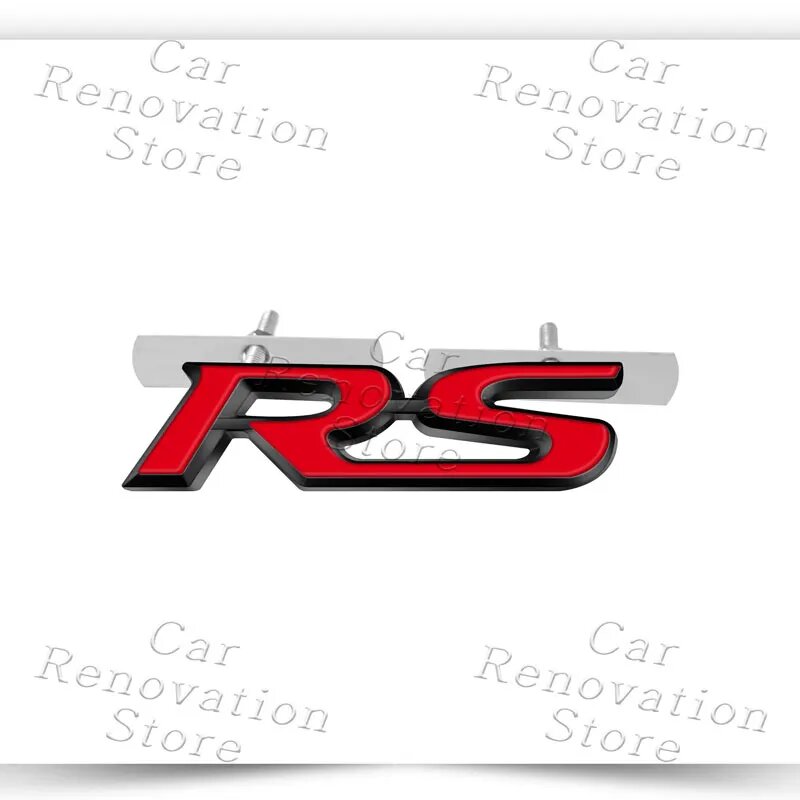 Автомобильная наклейка, эмблема RS, передняя решетка капота, наклейка для Ford Focus MK2 MK3 MK4 D
